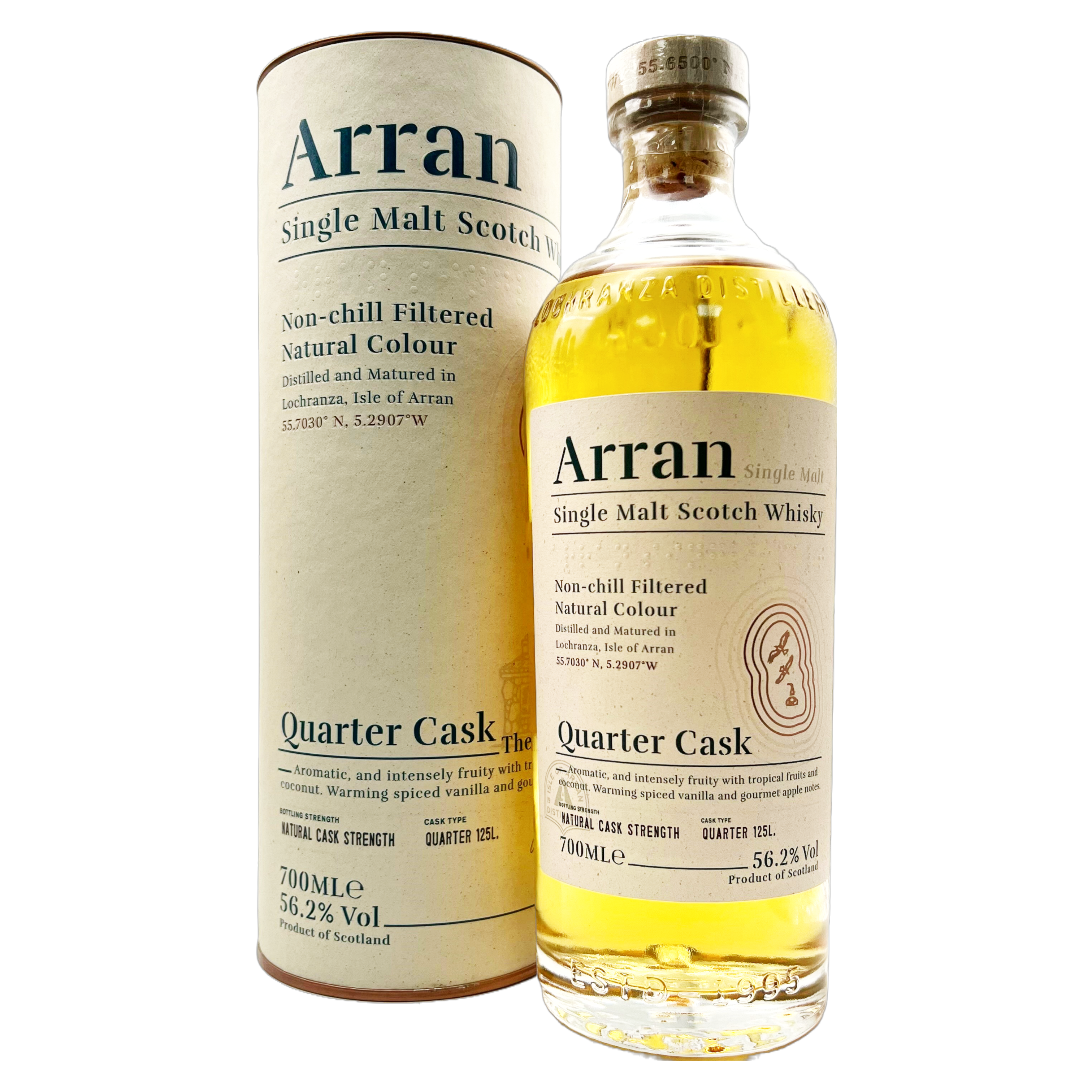 ARRAN Quarter Cask Isle of Arran Single Malt Whisky Bottle (70cl) 56.2 ...